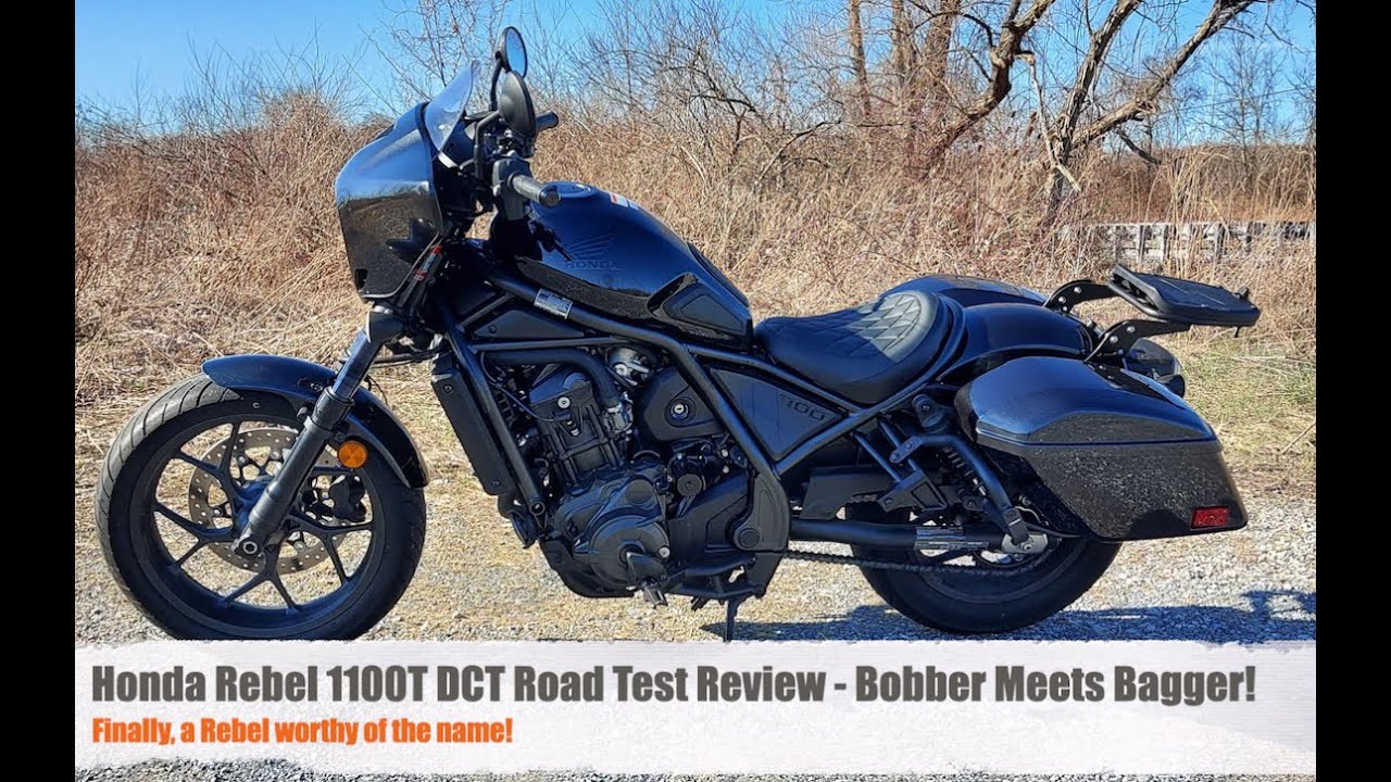 Honda Rebel 1100 T DCT Review - Bobber Meets Bagger! - YouTube