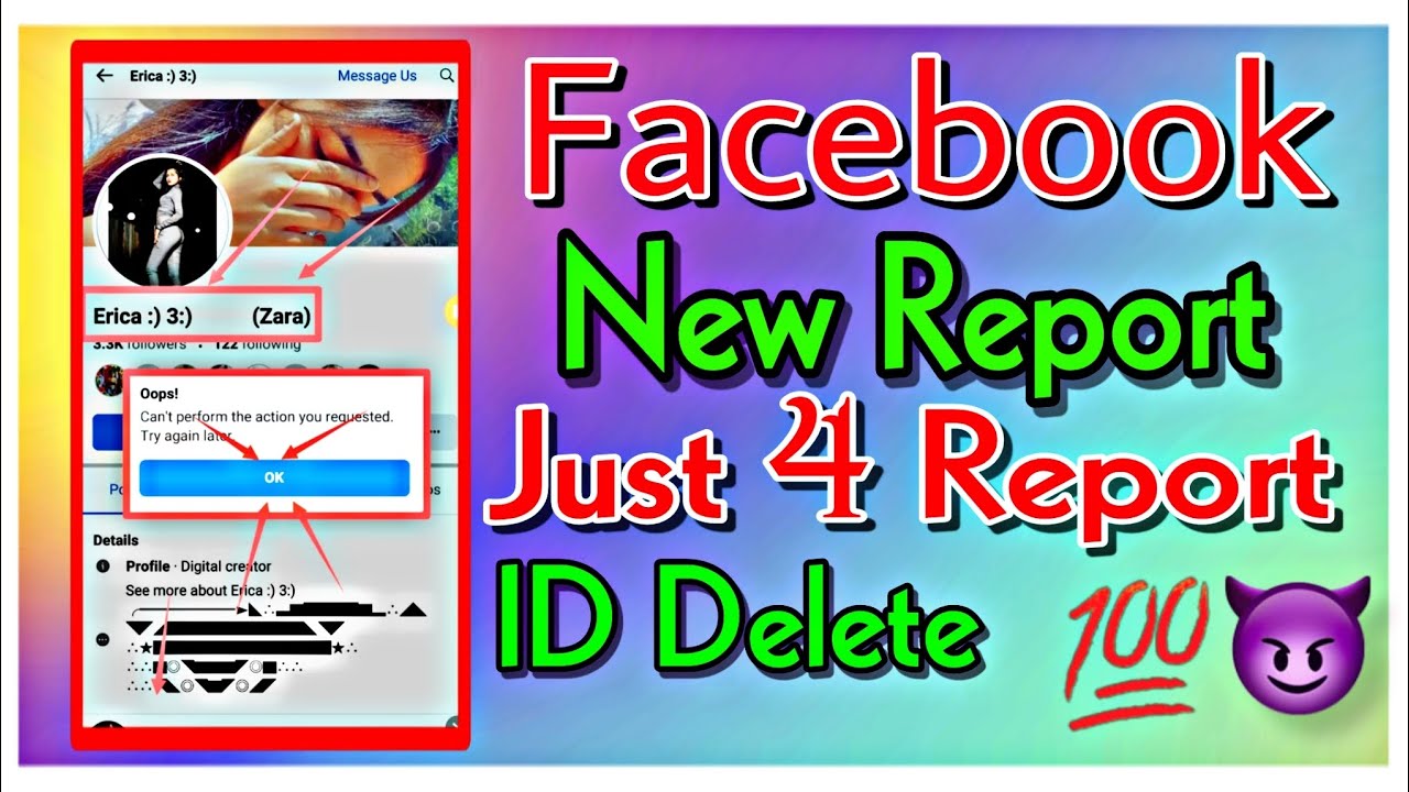 Facebook New Working Report 2023 | How to report facebook account 2023 ...