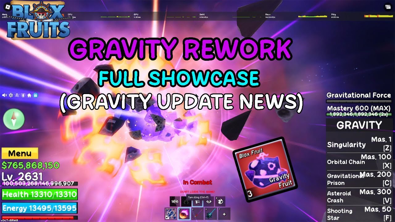 Blox Fruits | Gravity Rework FULL SHOWCASE! 💀💀💀 | - YouTube