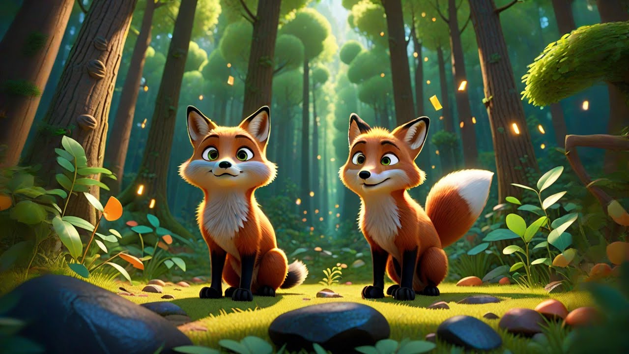 Four Little Foxes Match the Letters | Alphabet Song for Kids | ABC ...