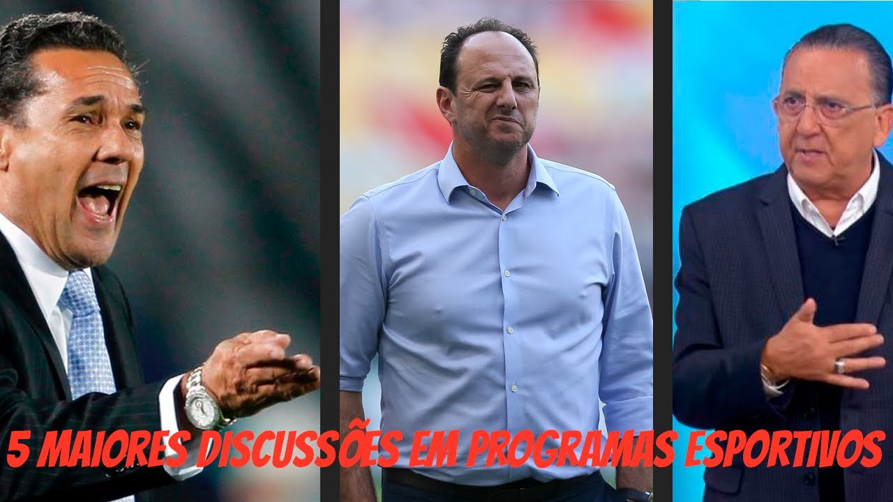 5 Maiores discussões em programas esportivos. - YouTube