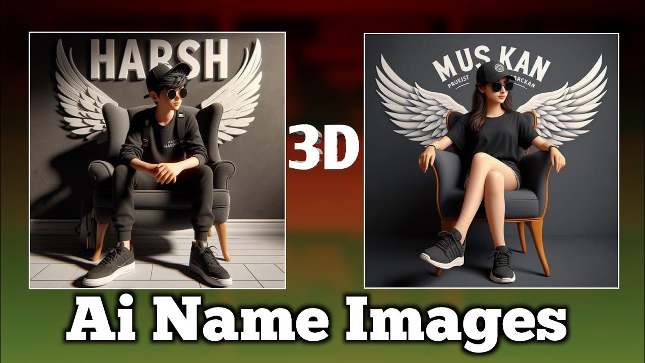 How To Create 3d Ai Name Images With Bing Ai Viral Editing - YouTube