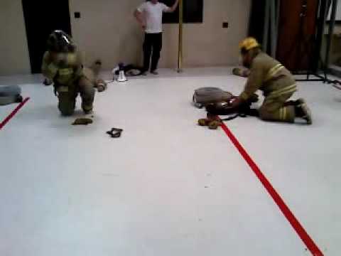 Training Division Fire Academy Body Drag Challenge - YouTube
