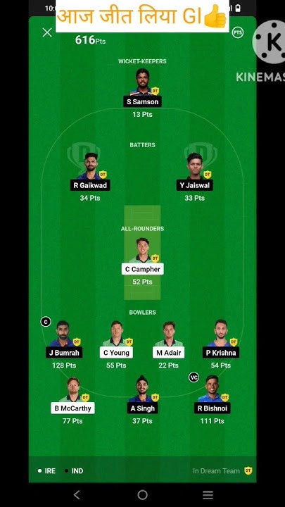 IND vs IRE Dream11 Prediction _ India vs ireland Dream11 Team _ IND vs IRE 1st T20 Dream11 - YouTube