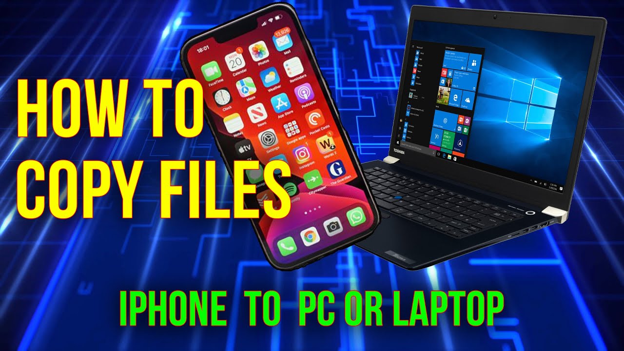 How to Copy Files From an iPhone to a PC or Laptop - YouTube