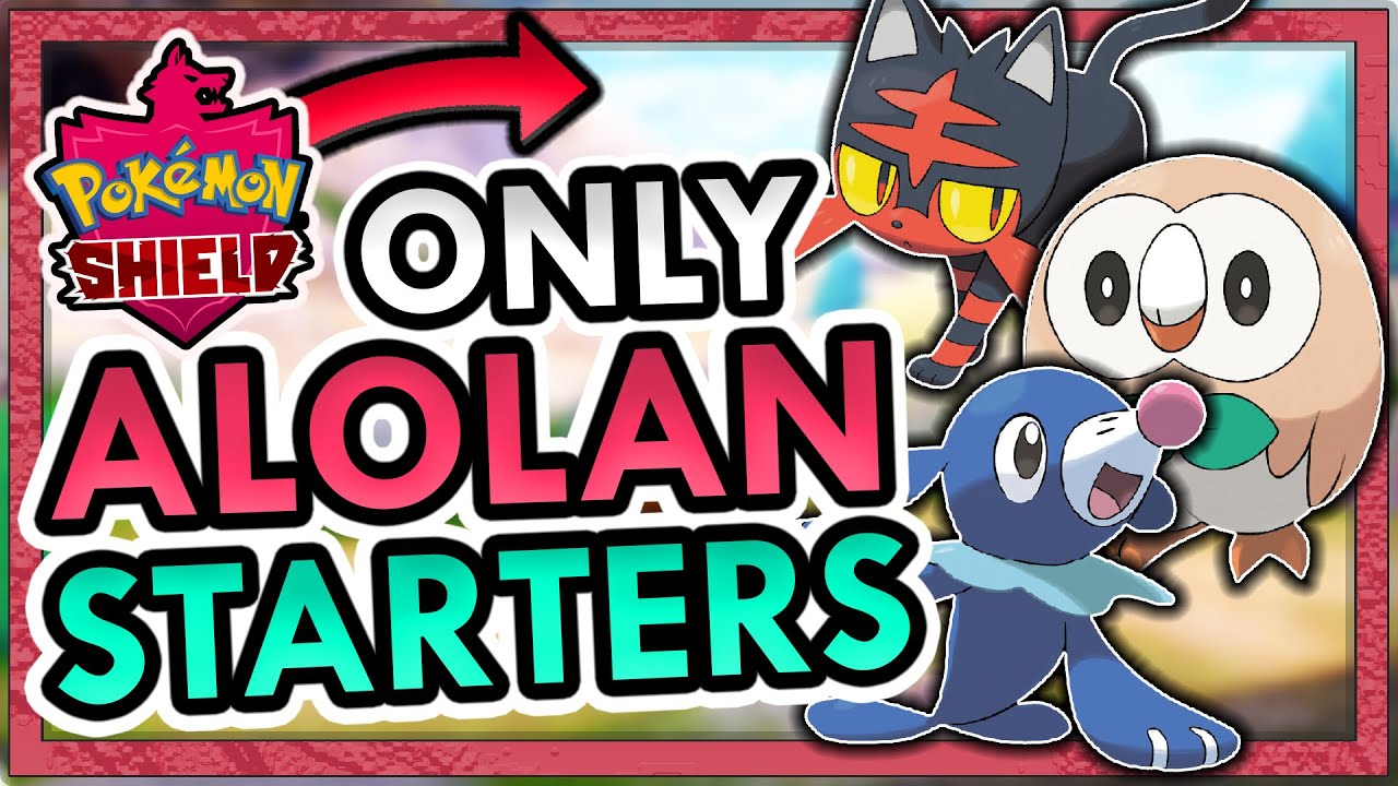 Can I Beat Pokemon Shield ONLY using Alolan Starters? - YouTube