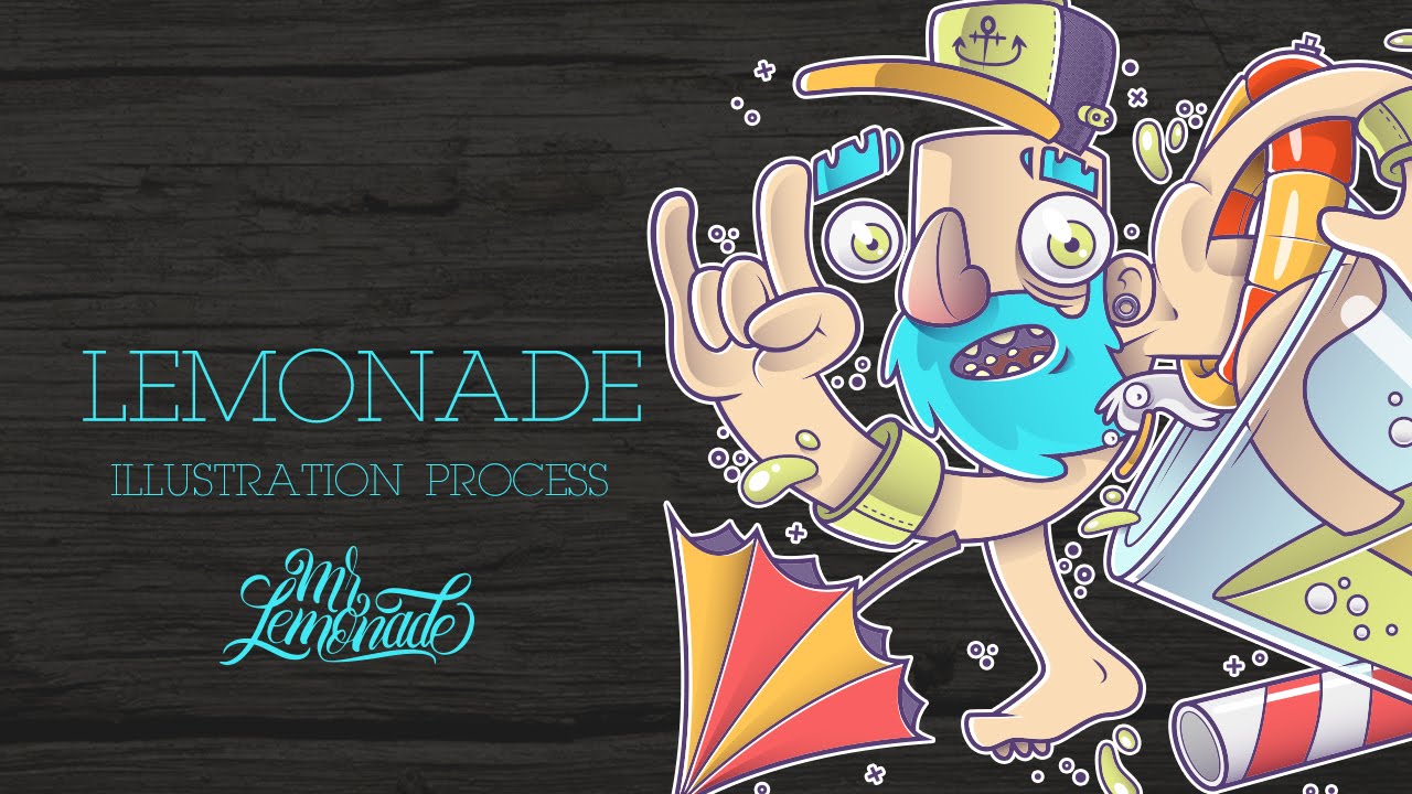 Lemonade / Illustration Process - YouTube