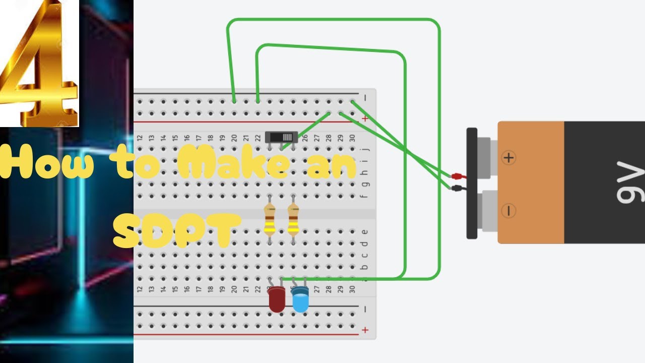 How To make a SPDT Slide Switch | Control Multiple LEDs Easily! - YouTube