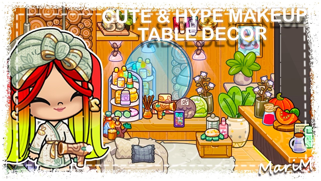 VANITY GOALS 💄 Cute & Hype Makeup Table Decor in Avatar World! - YouTube