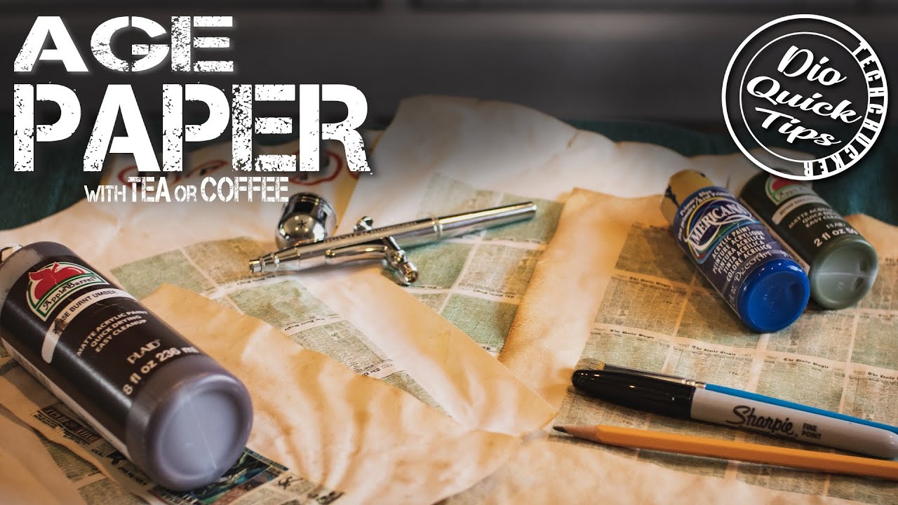 DIY Tutorial: How to Age Paper for an Antique Look - YouTube