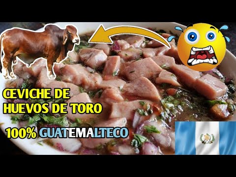 Ceviche de huevos de Toro El Manjar guatemalteco - YouTube