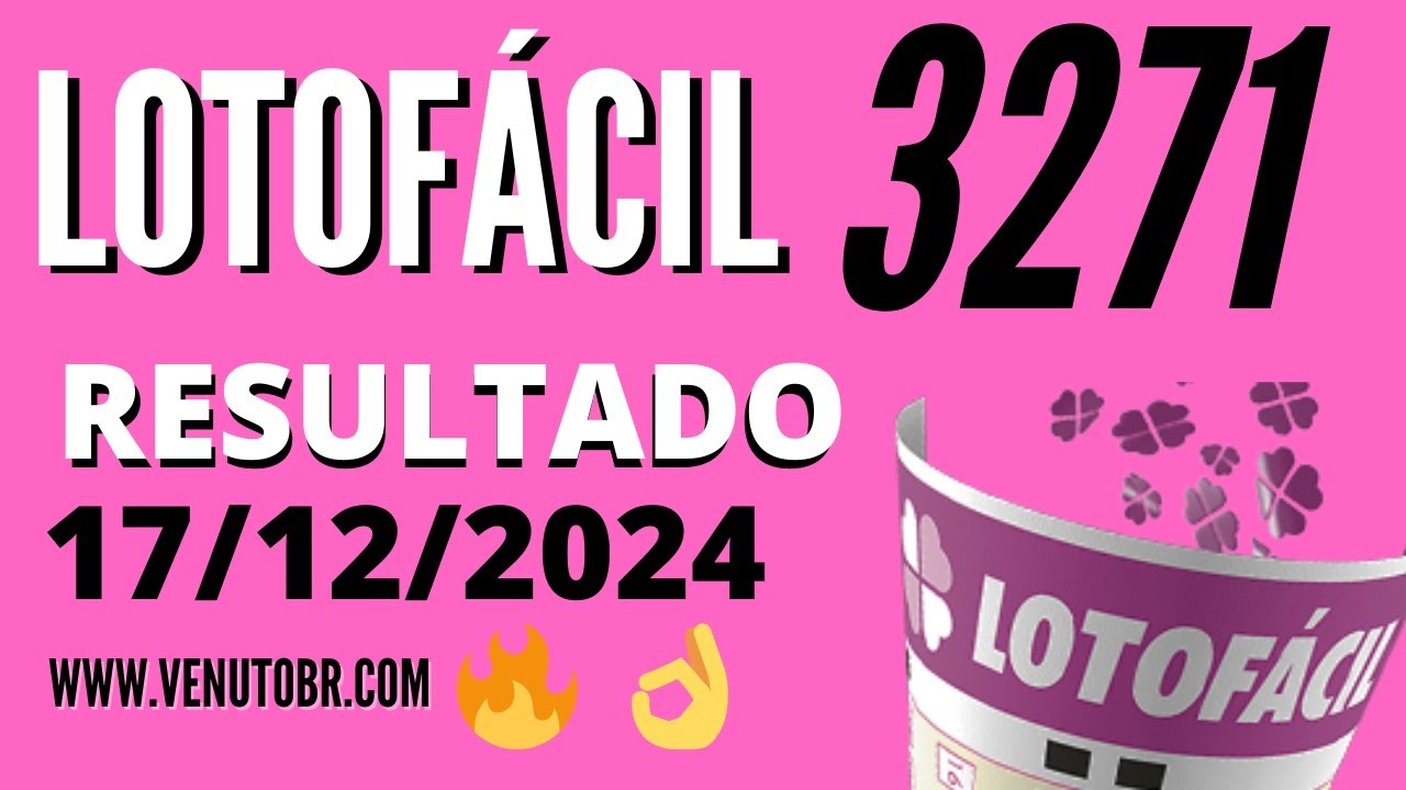 🍀 Resultado Lotofácil 3271 - YouTube