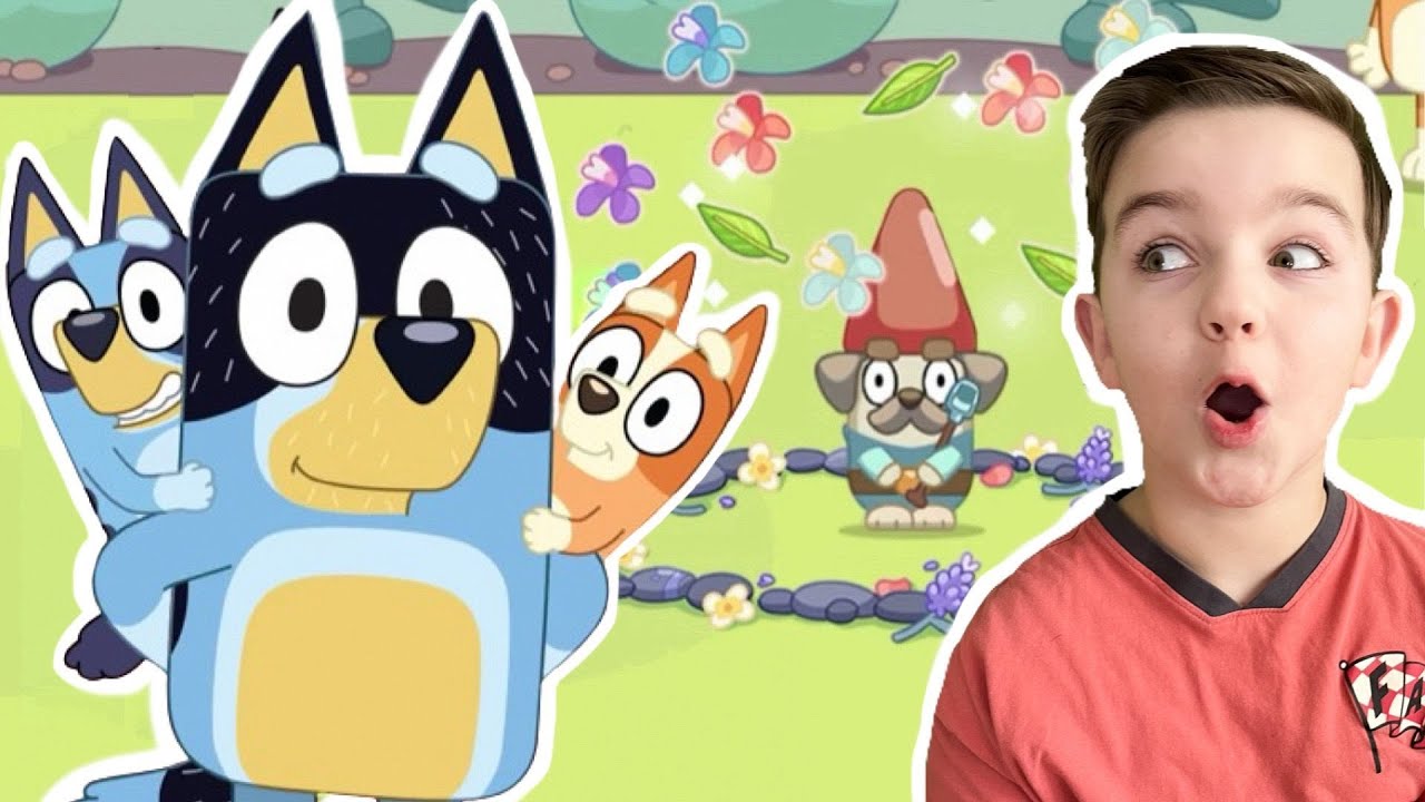 BLUEY Let`s play new adventures with Ima (Kitchen, Deck, Beach, Market ...