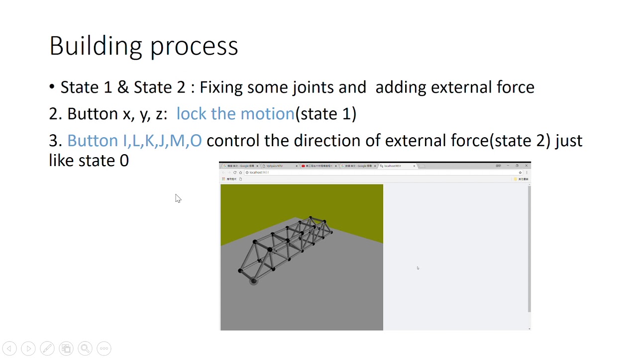 Final project-Truss analysis (by vpython) - YouTube