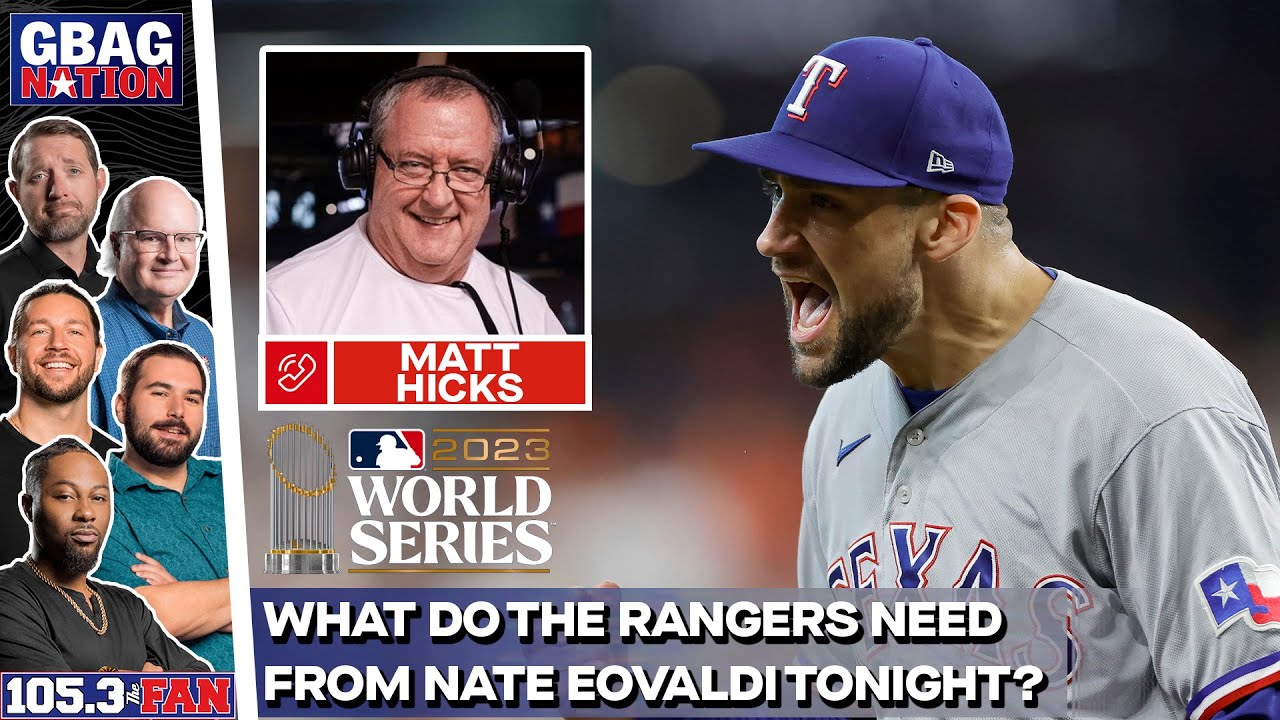 Matt Hicks On World Series Game 5, Eovaldi's Task At Hand | GBag Nation ...