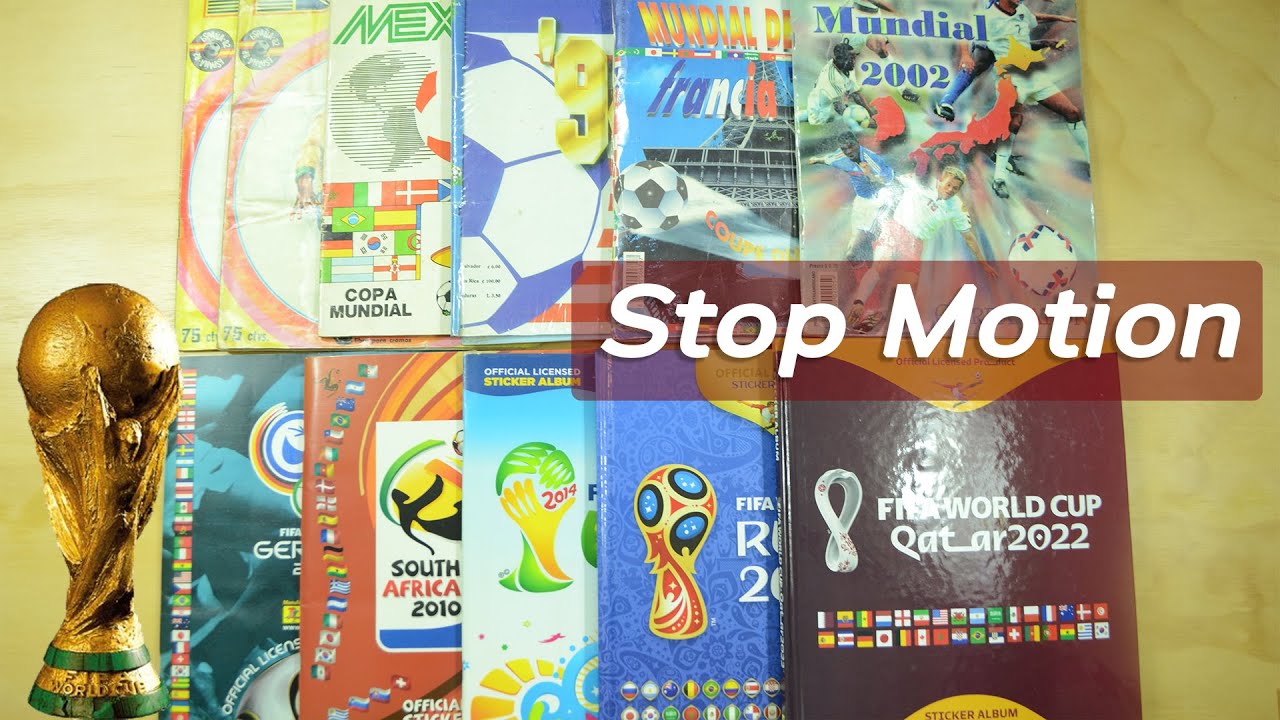 World Cup Albums Collection (Panini) (Stop Motion) - YouTube