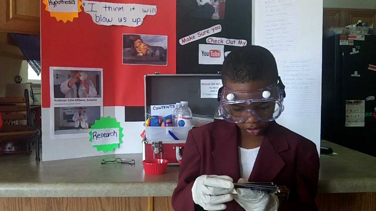 My 1st Grade Science Fair Project (Retake) - YouTube