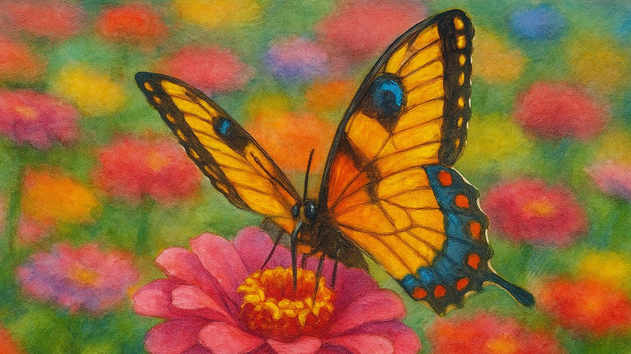 Butterfly Song for Children 🦋 Learning Nature & Colors Kids Music - YouTube