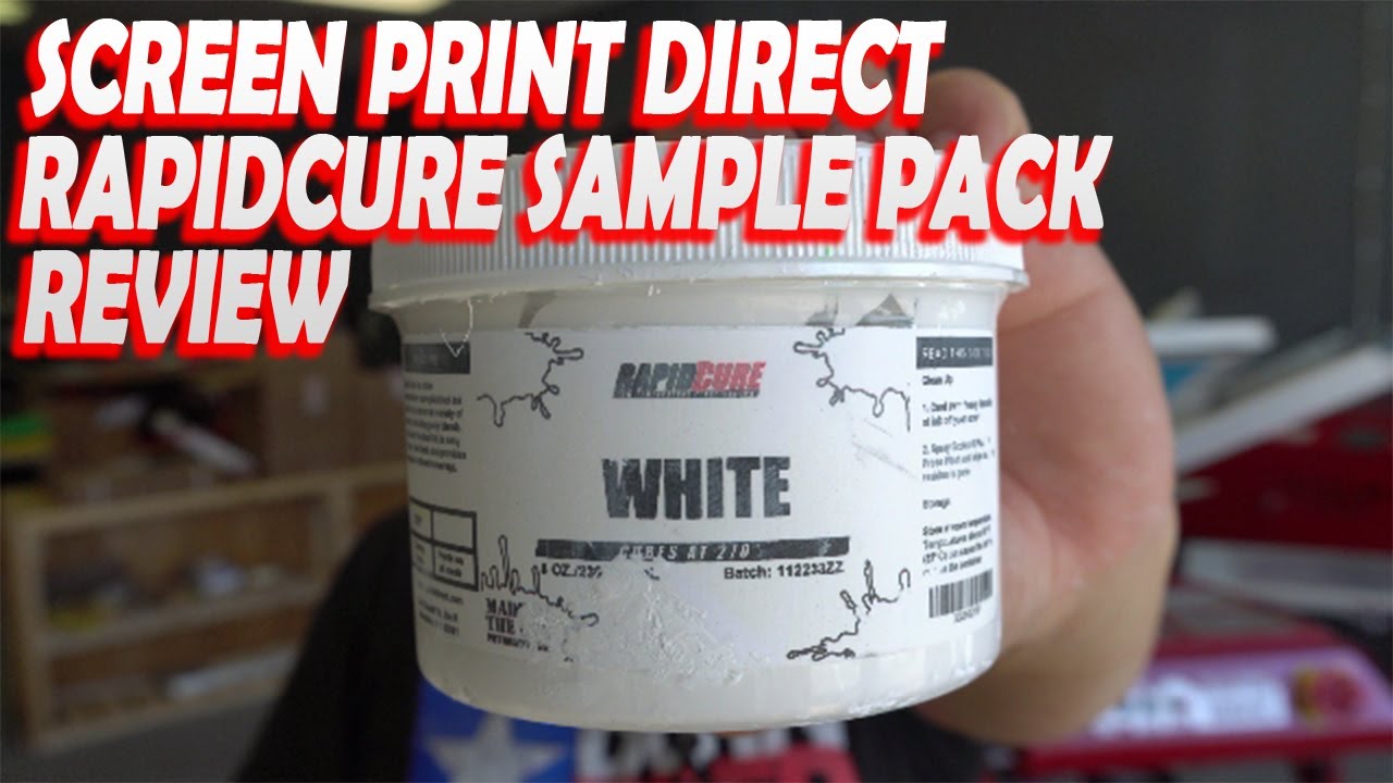 Quick review on the Rapid Cure ink from Screen Print Direct - YouTube