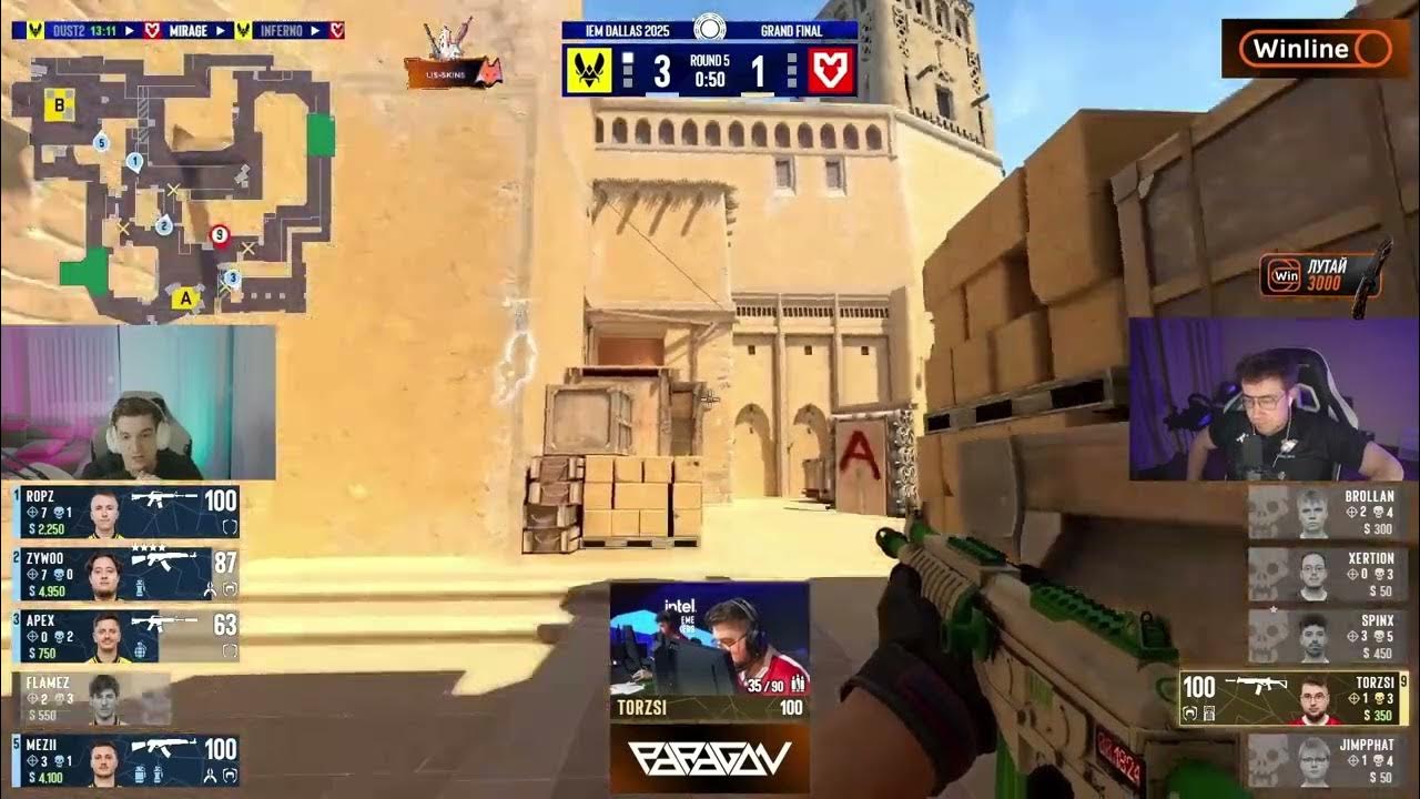 #dmitry_lixxx на #Twitch | zywoo -5 team vitality vs team mouz mirage , iem dallas evelone cast ...