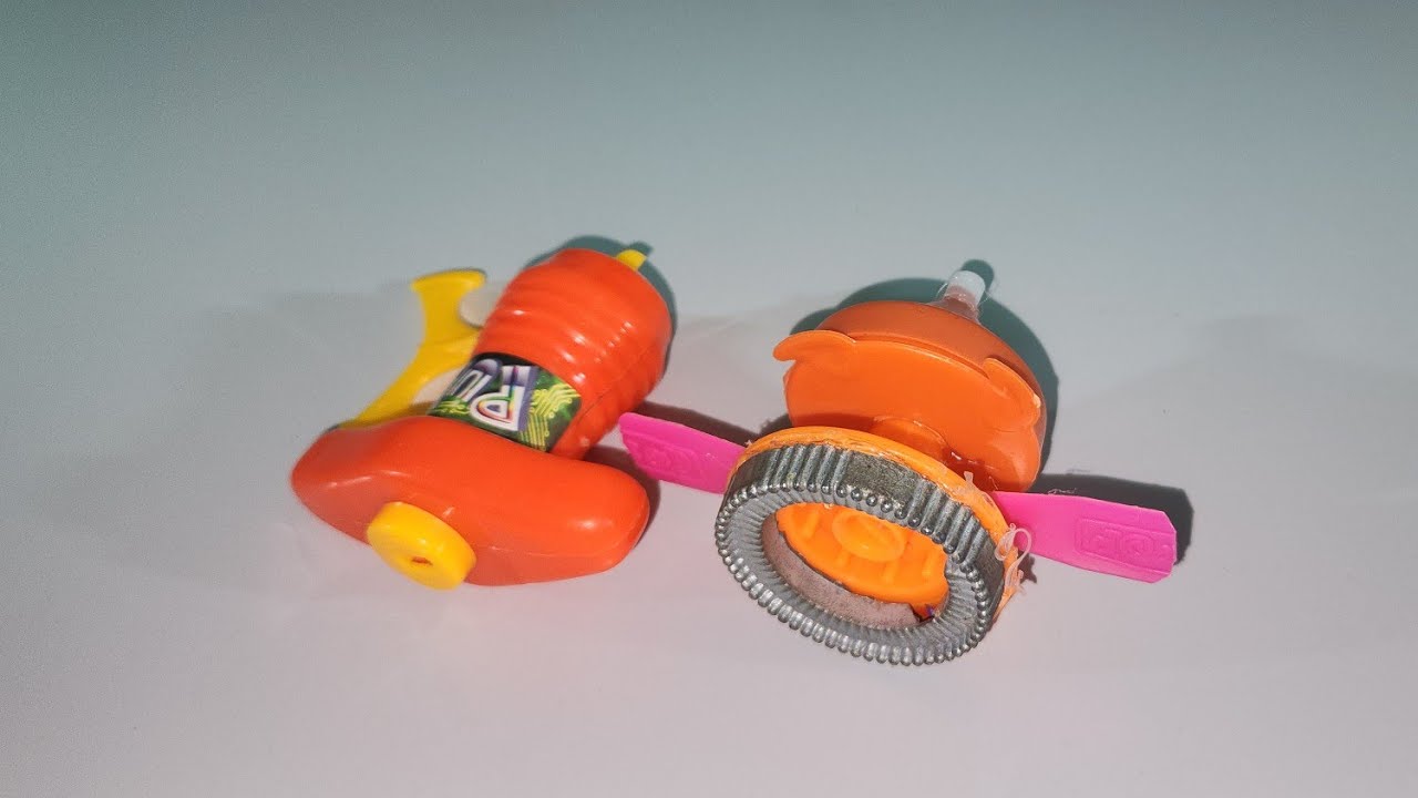 Metal round orange colour gyro - YouTube