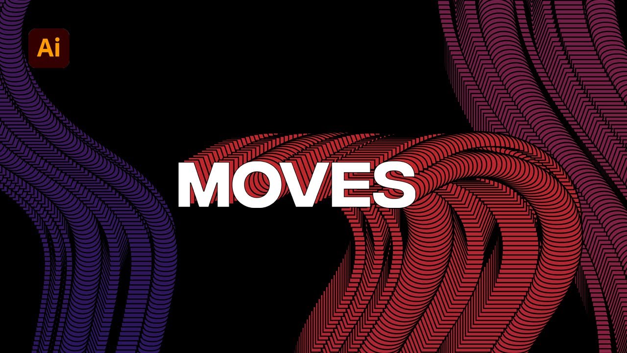 Moves Text Effect | Step by Step | Illustrator Tutorials - YouTube
