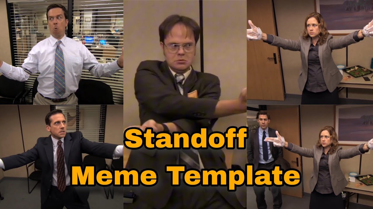 Standoff Meme Template | The Office scene | Silent video - YouTube