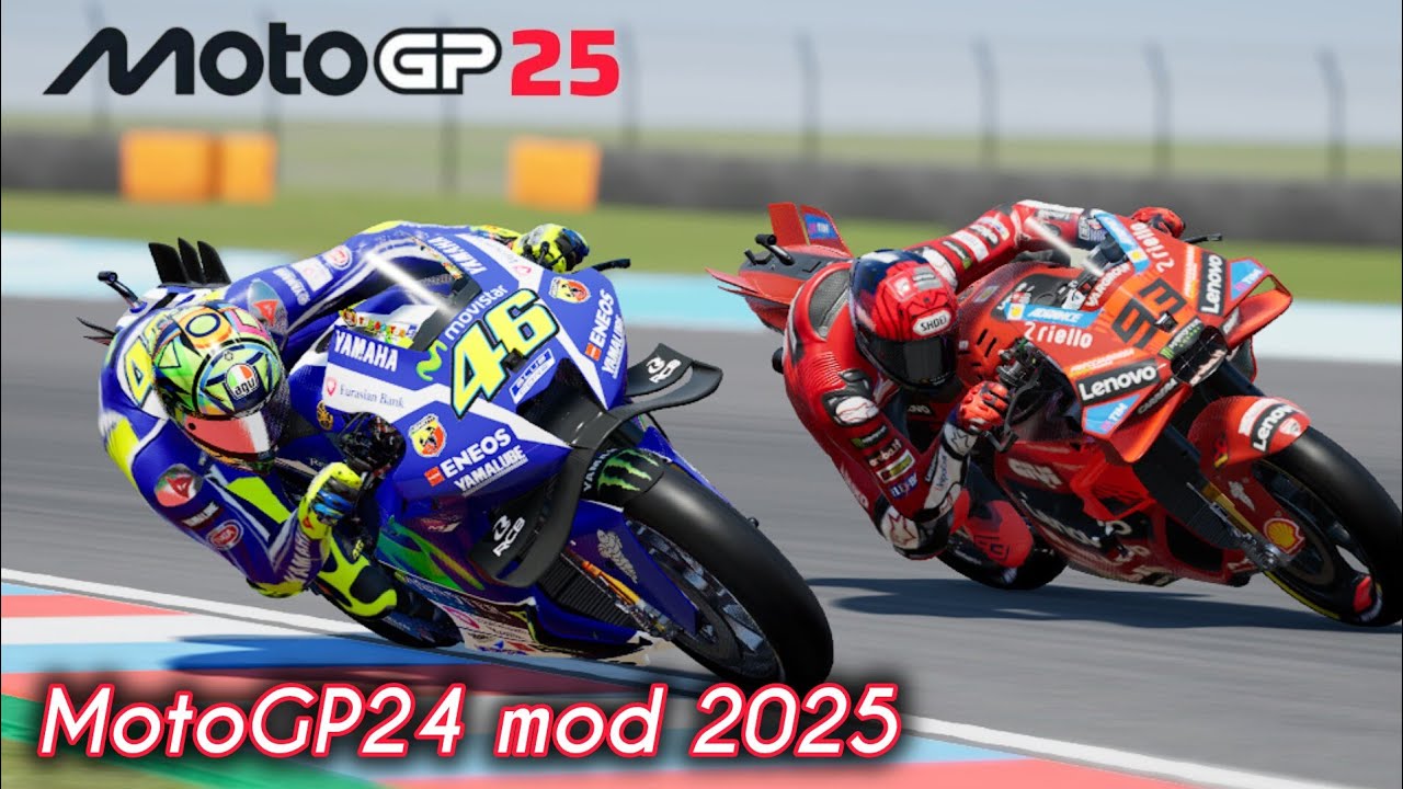 MotoGP 24 mod 2025 Valentino Rossi Gameplay - Mod MotoGP 25 PC - YouTube