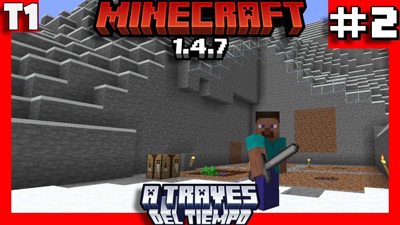 MINECRAFT A TRAVES DEL TIEMPO 1.4.7 - EP2 ESTRUCTURA EXTRAÑA Y MI ...