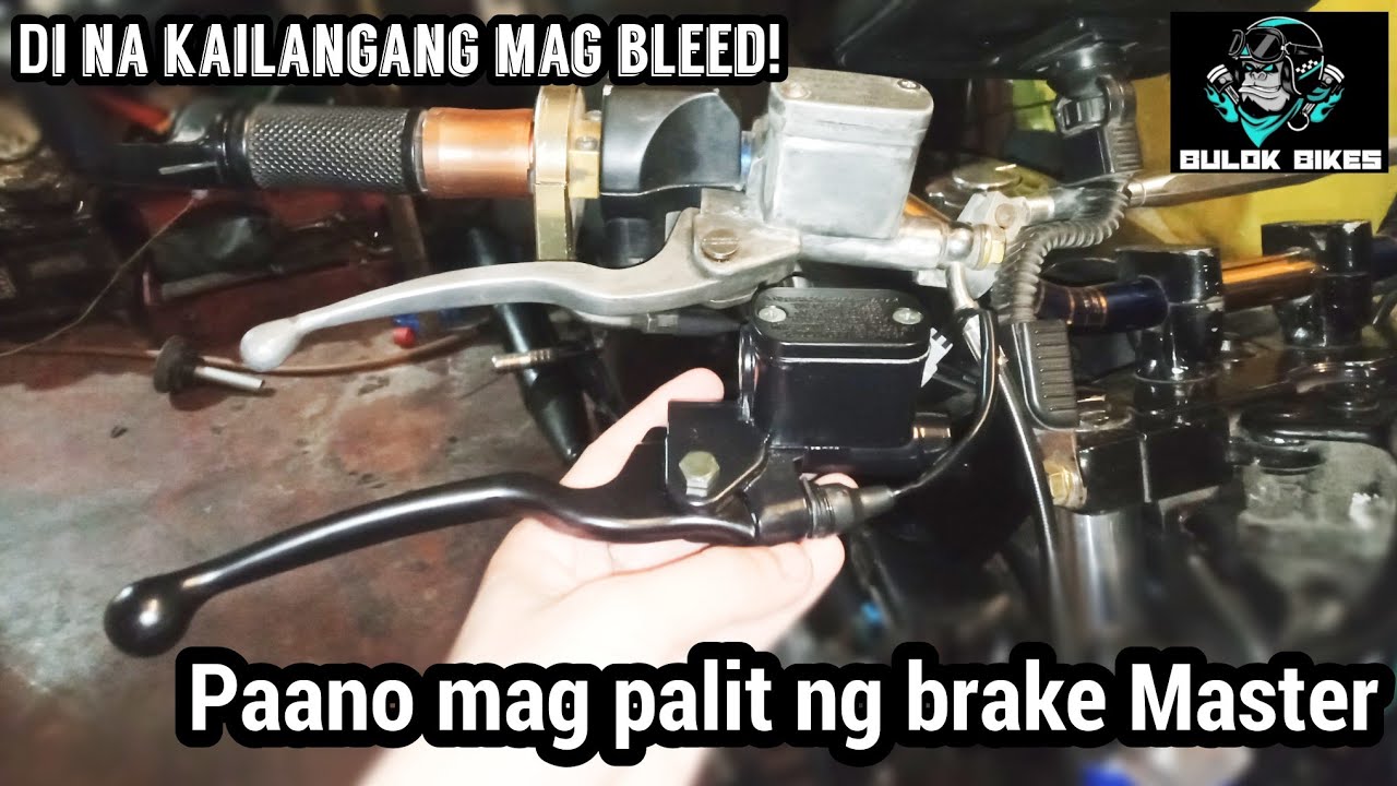 Paano mag palit ng brake master (preno) ng mga motor - YouTube