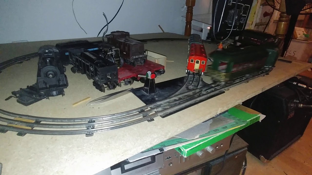 O gauge train test dc vs ac to track - YouTube