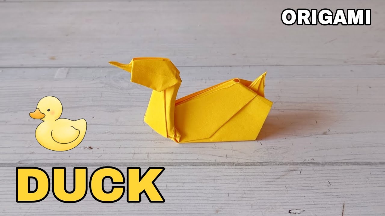 DUCK ORIGAMI TUTORIAL| HOW TO MAKE DUCK PAPERCRAFT| STEP BY STEP ...