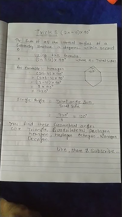 Trick for Geometry structure like # triangle, quadrilateral, pentagon ...
