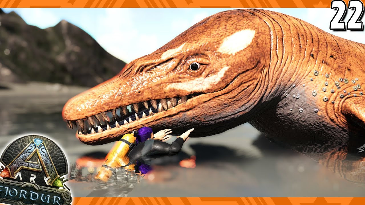 Taming The Ancestor of the Killer Whale ARK Fjordur - YouTube