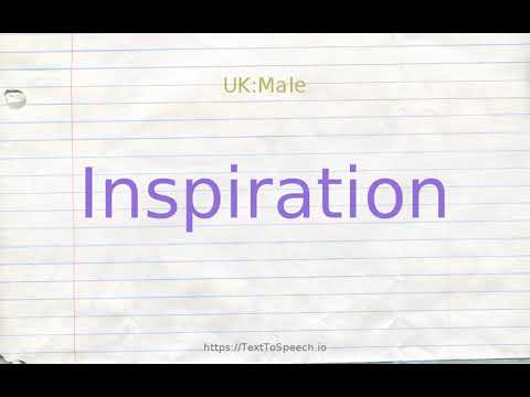 How to pronounce inspiration - YouTube