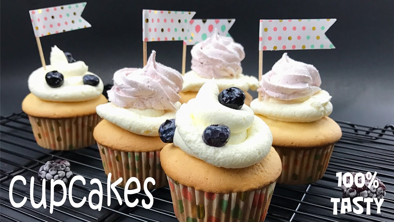 Vanilla CUPCAKES | Easy cooking recipe - YouTube