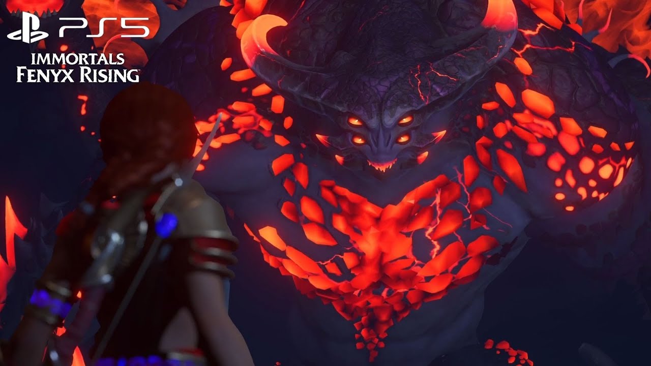 Immortals Fenyx Rising - Typhon Boss Fight - PS5 - YouTube