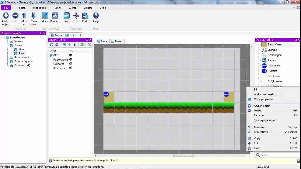 GDevelop: Interface - YouTube