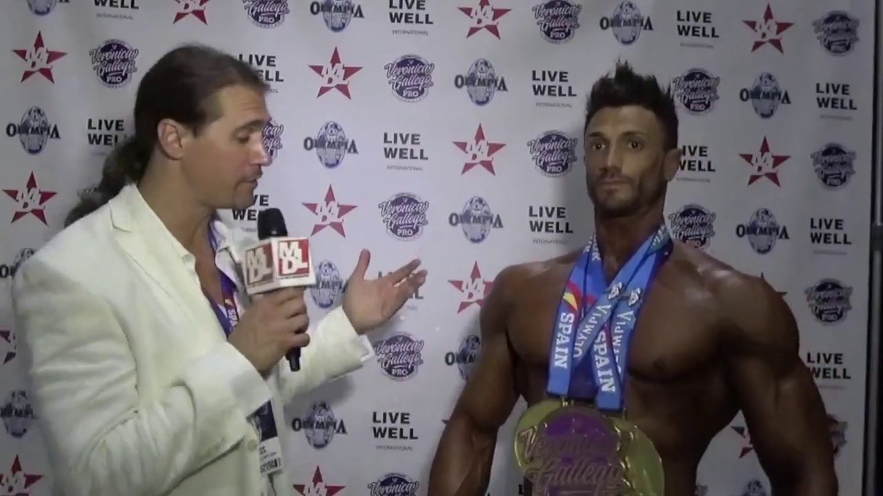 IFBB Pro Men's Physique Winner David Mazzolari Veronica Gallego Classic ...