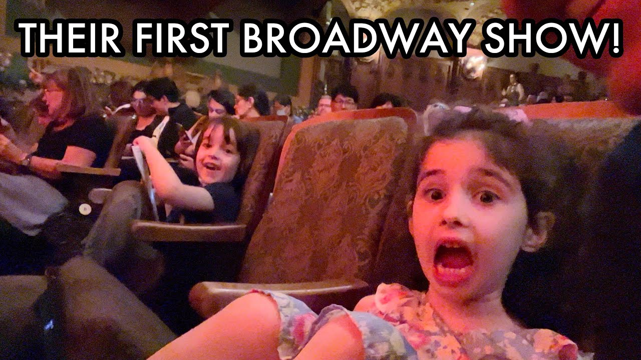 Their first Broadway show! - NYC Travel Vlog Day 3 - YouTube