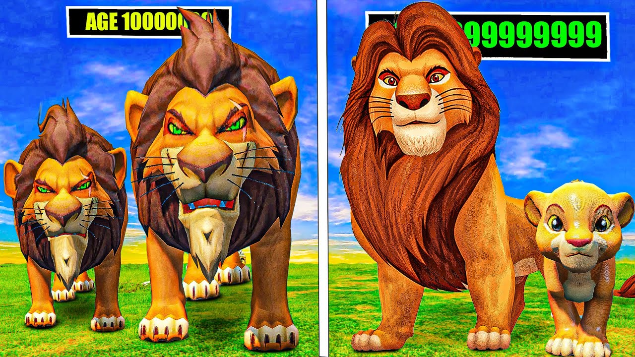 Growing Smallest Lion Family into Biggest Lion Family in GTA 5! SIMBA ...