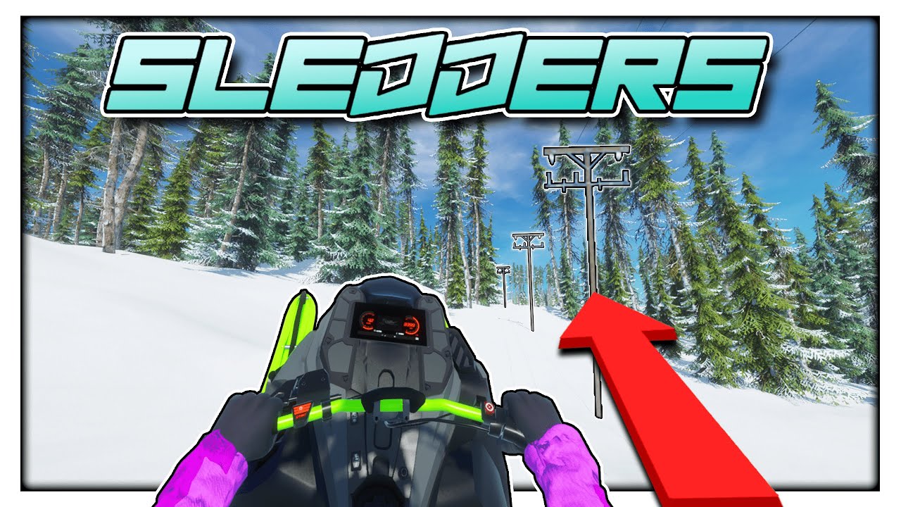 FOLLOWING THE POWERLINE TRAIL IN SLEDDERS! (AND GIVEAWAY INFO) - YouTube