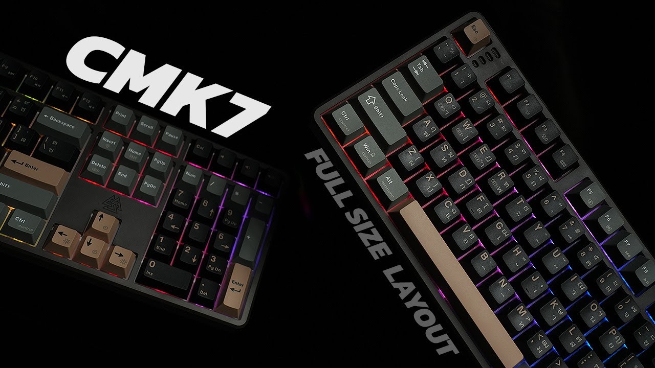 WIRELESS FULL-SIZE GAMING KEYBOARD | EGA TYPE CMK7 - YouTube