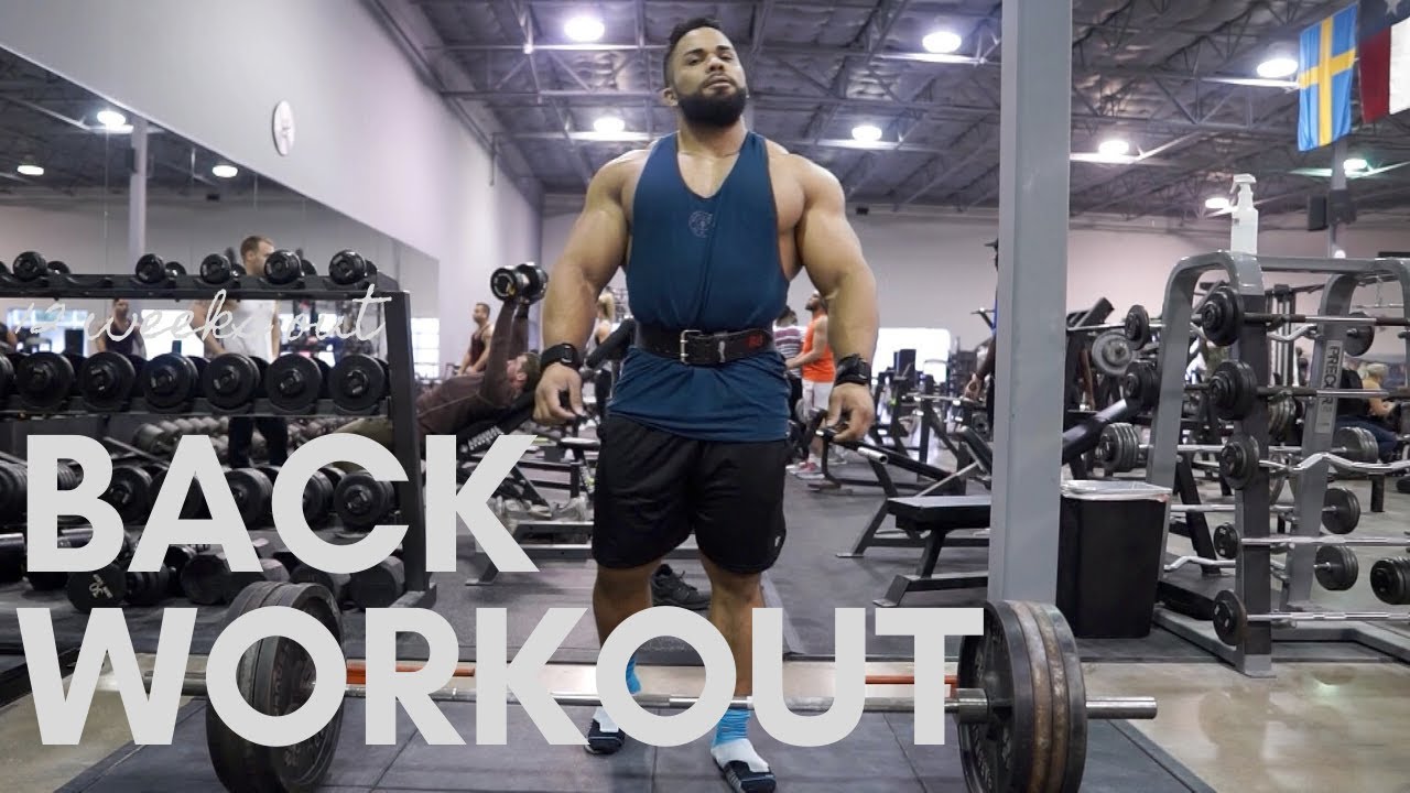 12 Weeks out | Heavy Back Workout | Destination Dallas - YouTube