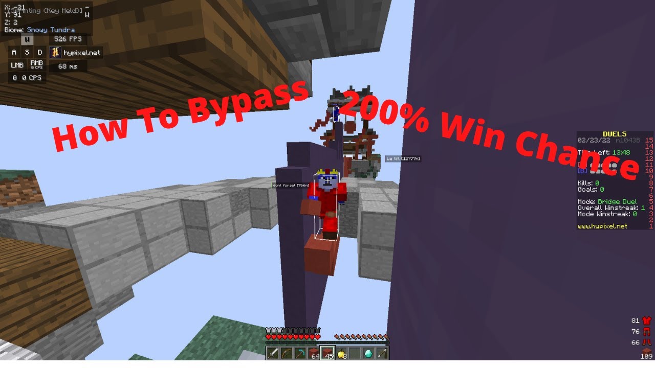 How To Bypass/wall run In Hypixel Bridge - YouTube