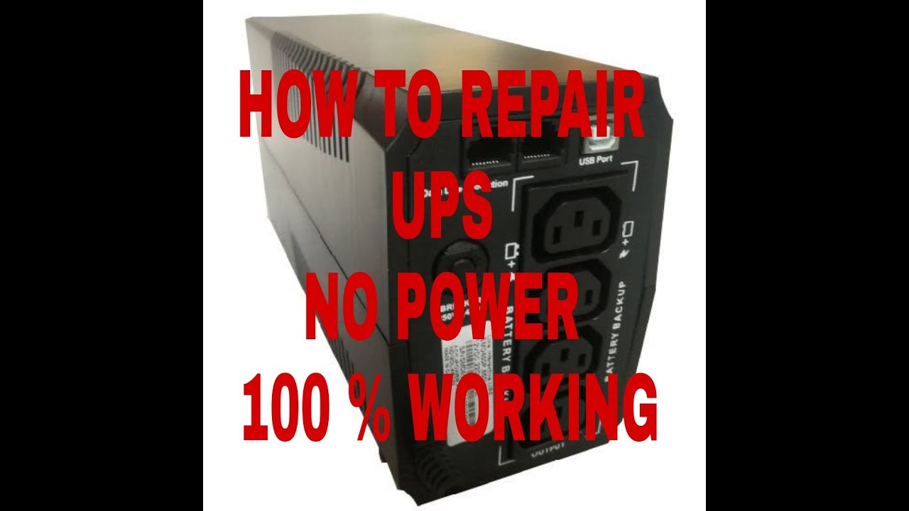 HOW TO REPAIR UPS NO POWER || PHIXIAM.COM - YouTube