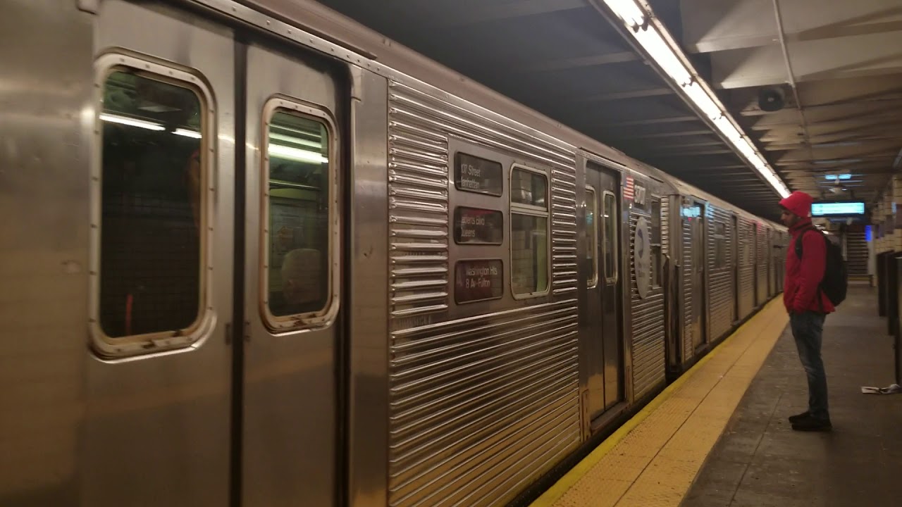 MTA: R32 A train at Euclid Av/ride - YouTube