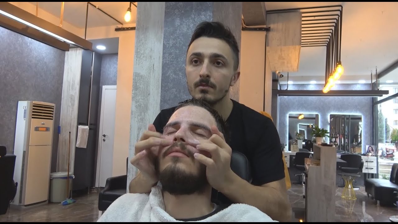ASMR Turkish Barber Face,Head and Body Massage 228 - YouTube