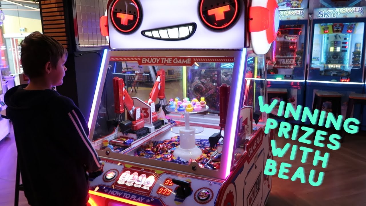 My Son's Winning the Prizes Today - Claw Machines, Big Sweet Land Candy ...