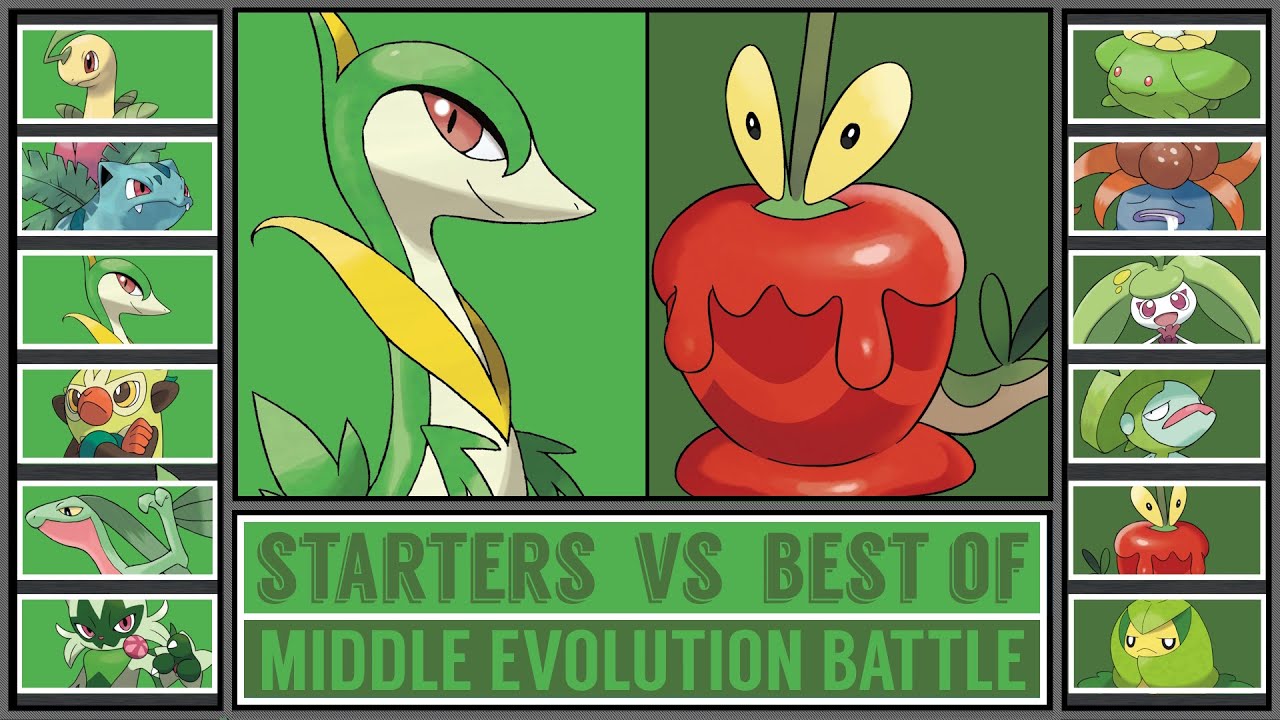 Grass Middle Evo Battle: STARTER vs BEST OF [Pokémon Scarlet & Violet ...